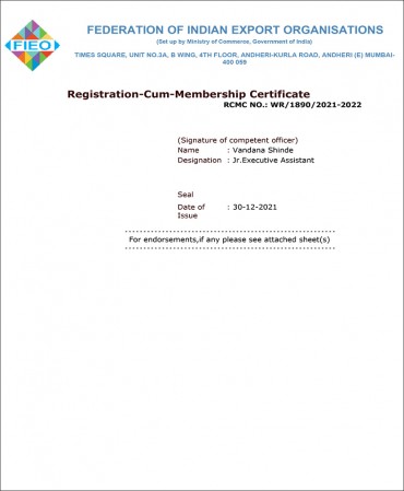 Certificates - Jay Steel Corporation